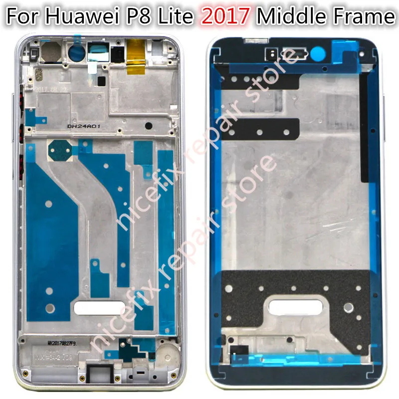 Cubierta de Marco medio para Huawei P8 Lite 2017, carcasa de bisel para Honor 8 Lite, pantalla ...