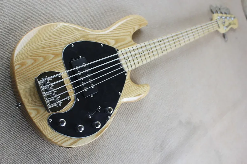 top quality ash wood 5 string active bass for sale best electric bass ...