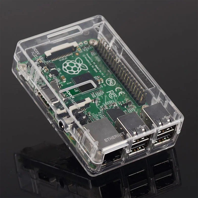 Raspberry Pi 3 Modèle B +(plus) Boîtier Abs Transparent, Coque Pour ...