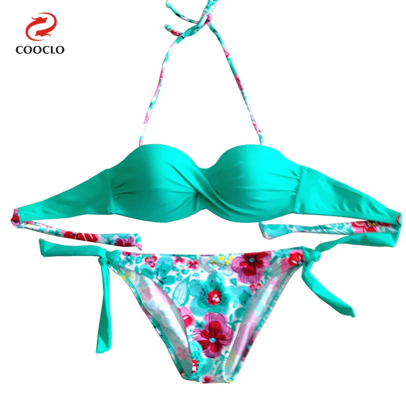 Buy Hot Sale Floral Print Bikini Bandeau Top Sexy