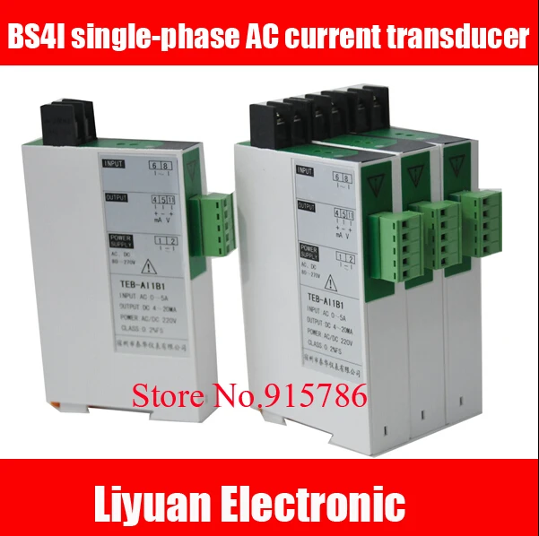 Transductor de Corriente CA monofásico BS4I/módulo de aislamiento 0 5A/aislamiento de señal de 4 ...