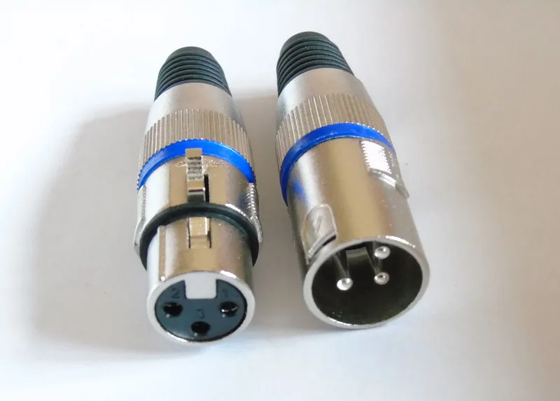 wholesale 10 pcs/lot 3pin xlr connector with 5pcs xlr female & 5pcs xlr ...