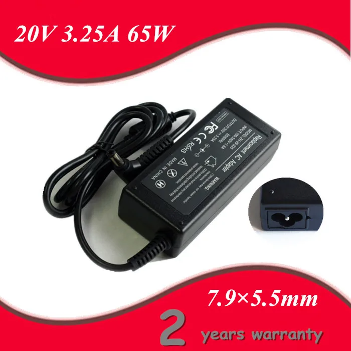 20V 3.25A 7.9x5.5mm AC Notebook Charger Laptop Adapter For Lenovo ...