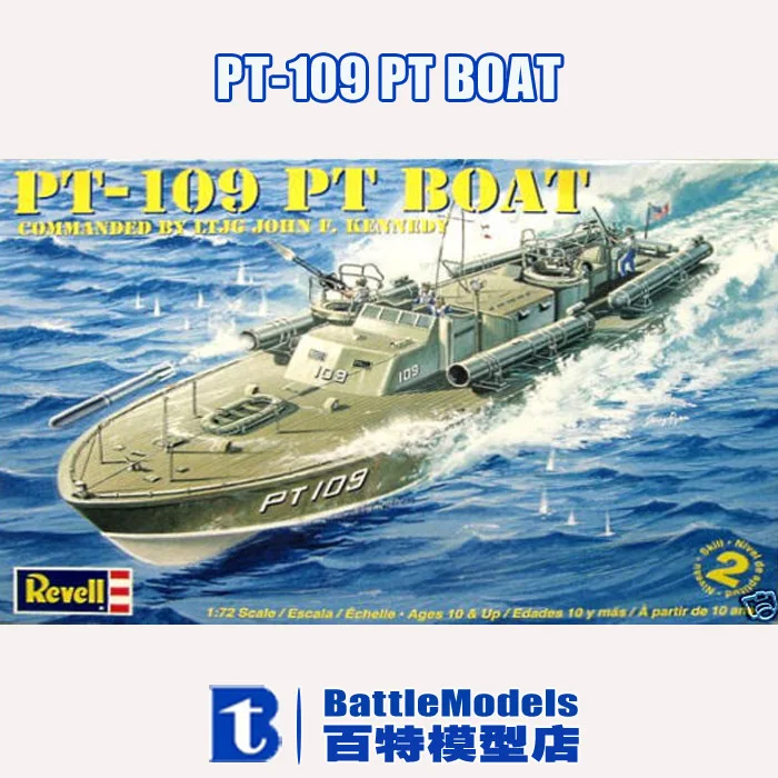 Revell MODEL 1/72 SCALE military models #85 0310 PT 109 PT BOAT plastic ...