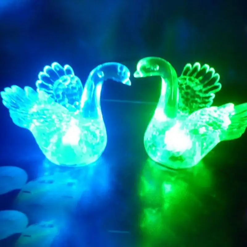 1Pc Colorful Swan LED Night Light,Lovely mini LED Swan night lamp Ideal ...