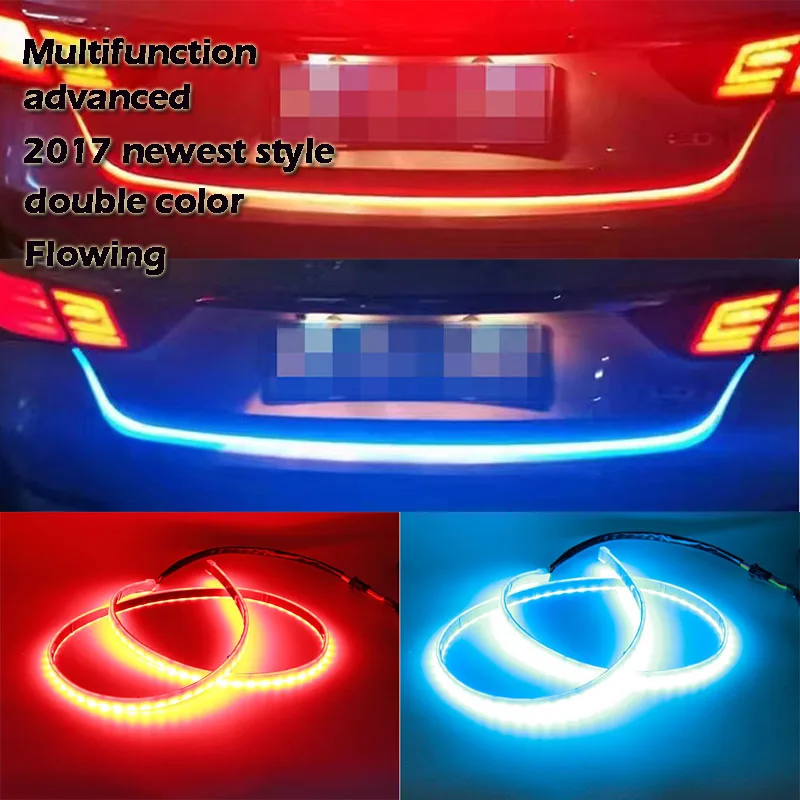 New arrival Dual color flow type drl on Trunk box with Side Turn ...