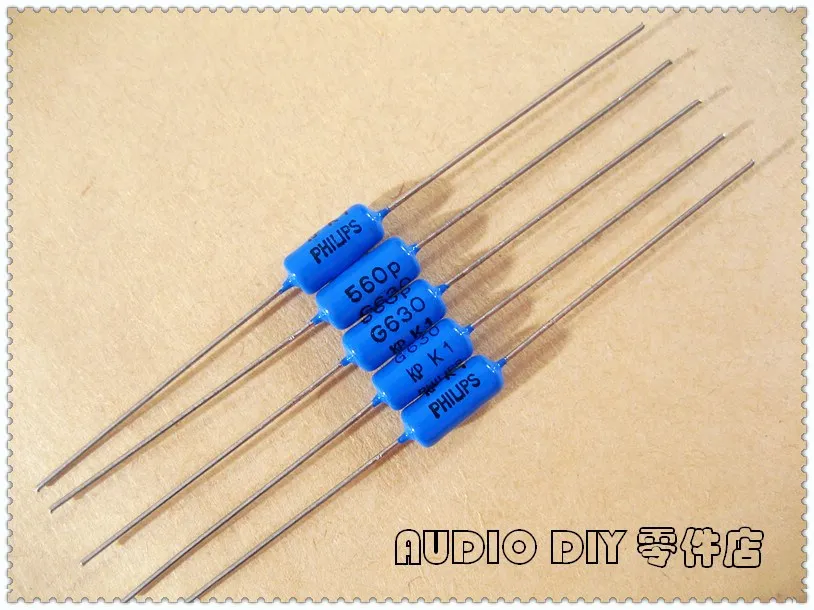 20pcs/100pcs KP464 Series 560pF 630V 630V560pF 2% Axial Tin Film ...