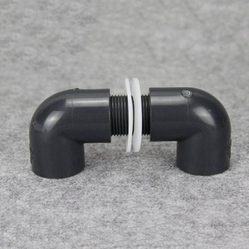 20mm Inner Diameter Elbow PVC Inlet Outlet Joint Pipe Fitting Connector ...