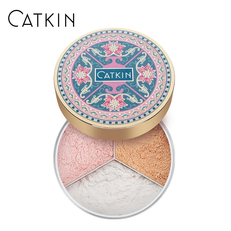Catkin Eternal Love 5.2g*3 Trio-color Lotus Loose Powder Adjusting Skin ...