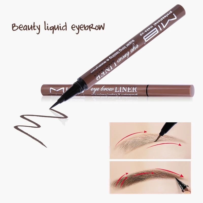 1pcs Professional Brown Color Waterproof Liquid Eyebrow Liner Pencils ...
