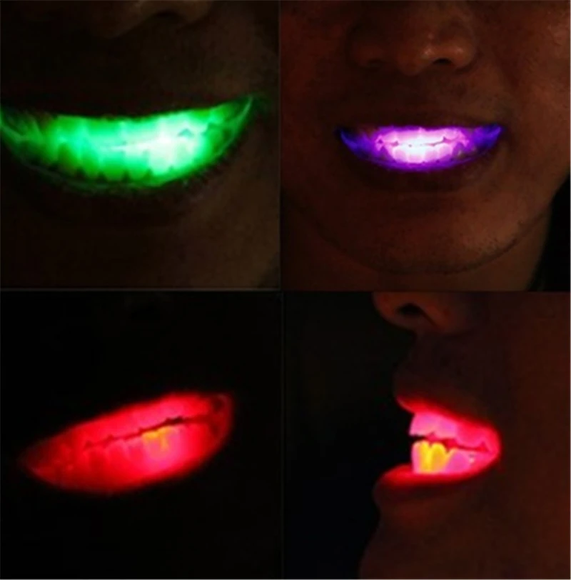 Creative-Desigh-Flashing-LED-Light-Up-Mouth-Braces-Piece-Glow-Teeth-For ...