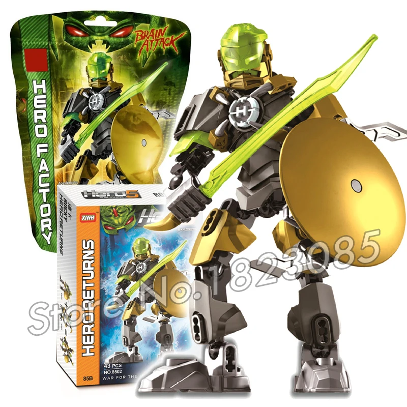 Bela Hero Factory New Brain Attack ROCKA Model Building Blocks Star War ...