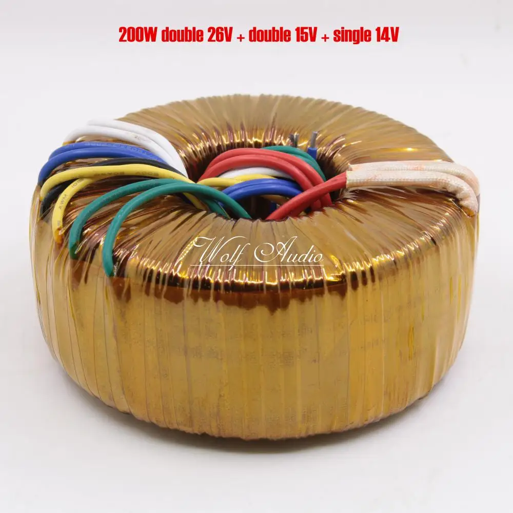 200W-Pure-Copper-Transformer-Dual-26V-Dual-15V-Single-14V-Toroidal ...