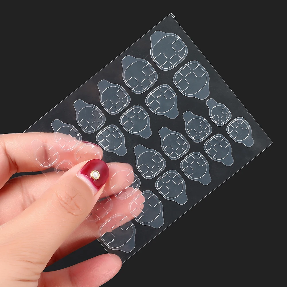 Shellhard 10 Sheets Double Sided Nail Adhesive Glue Tapes Nail Tabs 