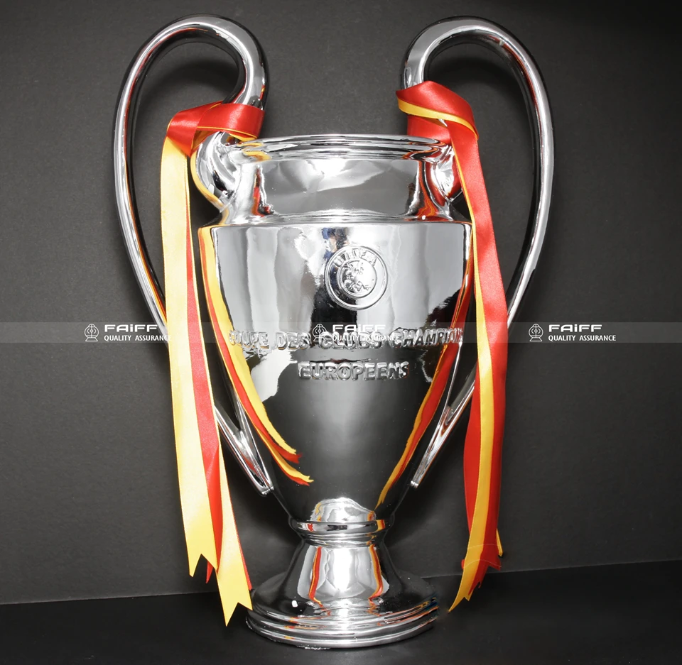 UEFA Champions League Trophy Football Malachite Souvenir Soccer Silver ...