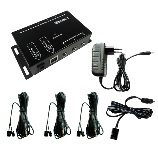 IR Remote Control Extender Kit with 3 Dual Head Emitter, 1 Reciever, 1 ...