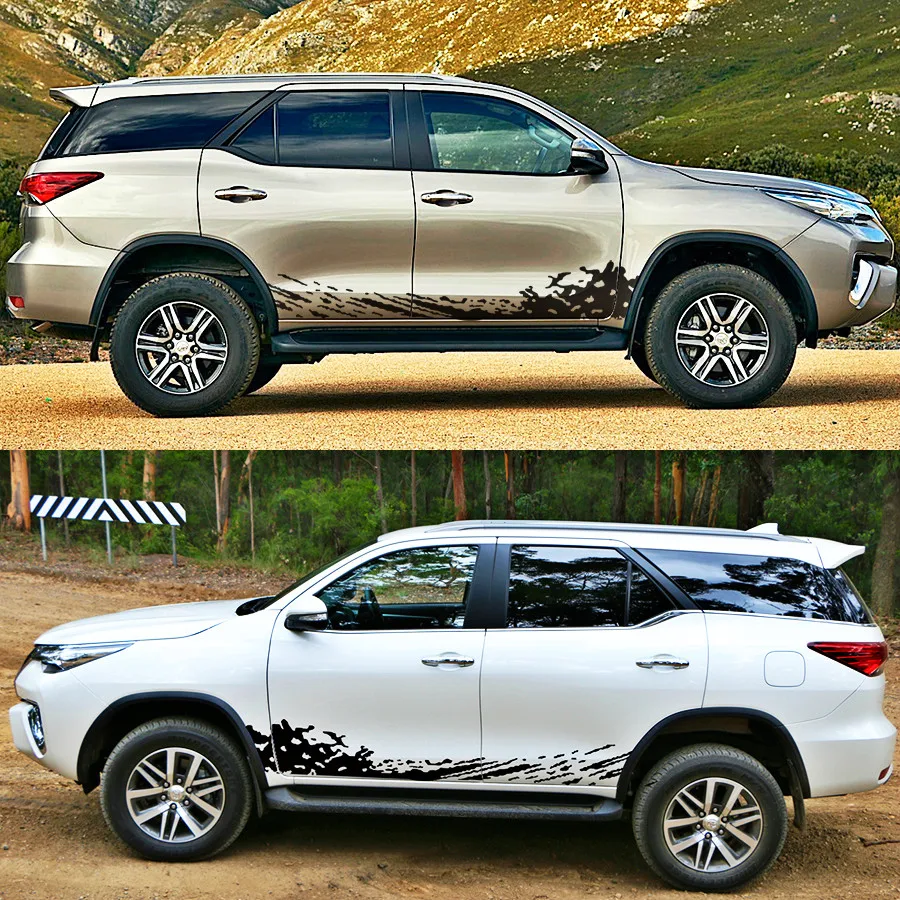 driver and passenger side doors mudslinger dirty marks vinyl graphics ...