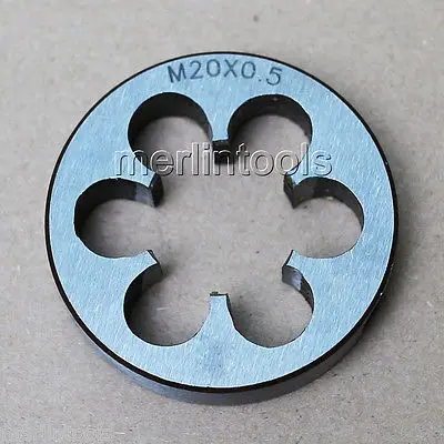 M20 x 0.5mm 미터 오른손 나사 다이 20mm x .5|threading dies|hand threadedhand die ...