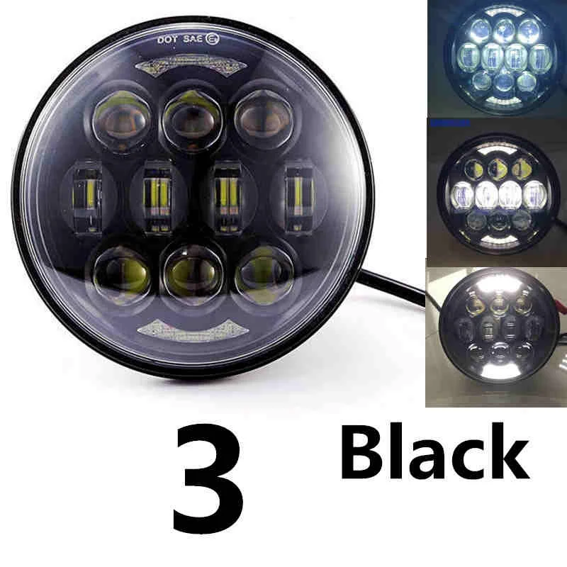 5.75" 5 3/4 LED Motorcycle Headlight Motor DRL For Harley Sportster ...