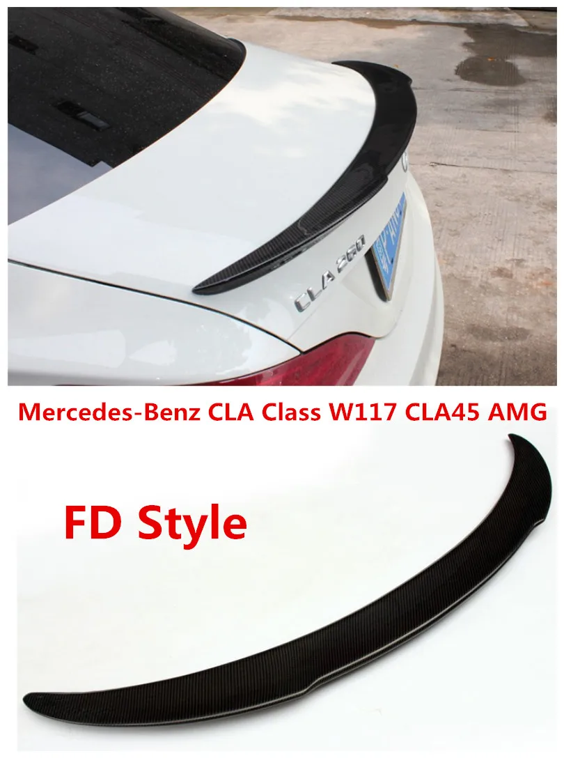 Carbon Fiber Spoiler For Mercedes Benz CLA Class W117 CLA45 AMG CLA180 ...