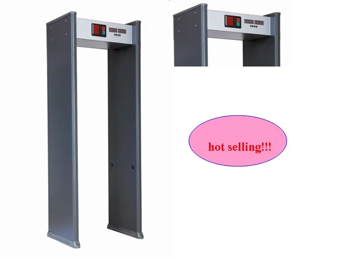 Free Shipping 6 zones Walk through Gate/Walkthrough Metal Detector in ...