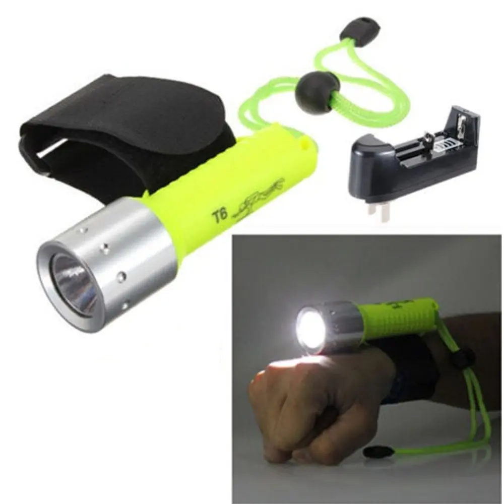 1800lm Lumen CREE XML T6 LED Submarine Light Waterproof Underwater ...