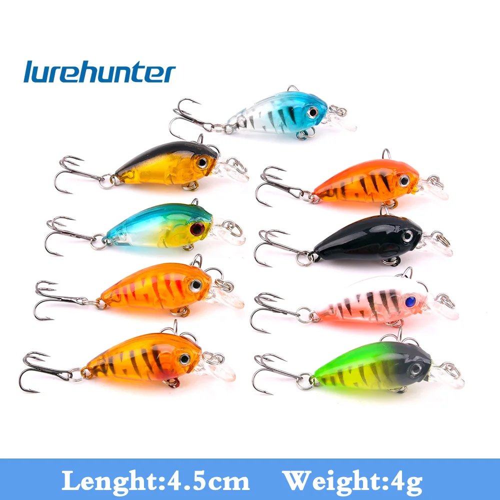 Mini-Crazy-Wobble-Pesca-Hard-Crank-Bait-4-5CM-4G-Plastic-Fishing-Lure ...