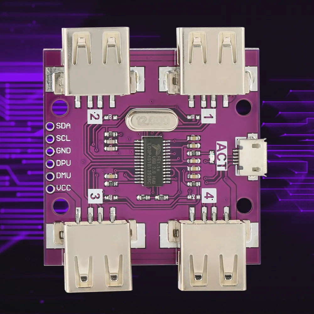 1pc Usb2 0 Hub 4 Port Usb High Speed Controller Module Low Power