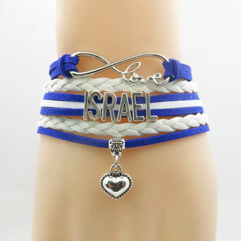 Love-Israel-Bracelet-Fashion-Handmade-Israel-Women-And-Men-Wrap-Bangles ...