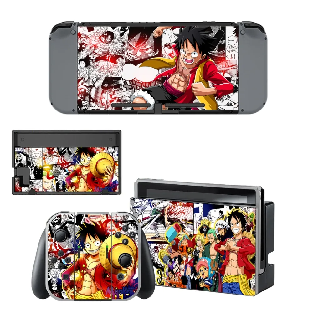 One Piece Luffy Skin Sticker for Nintendo Switch Console and Joy-Con ...