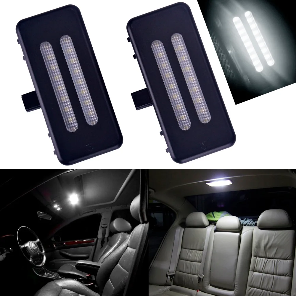 Universal 1 Pair 12V Vanity Mirror Visor LED Light Lamp for BMW E60 E90 ...