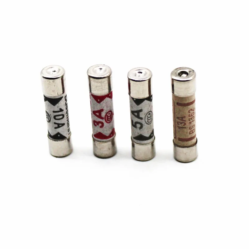 10pcs 6x25MM 6*25MM Filling Sand Ceramic Tube Fuses 0.5 1 2 3 4 5 6 8 ...