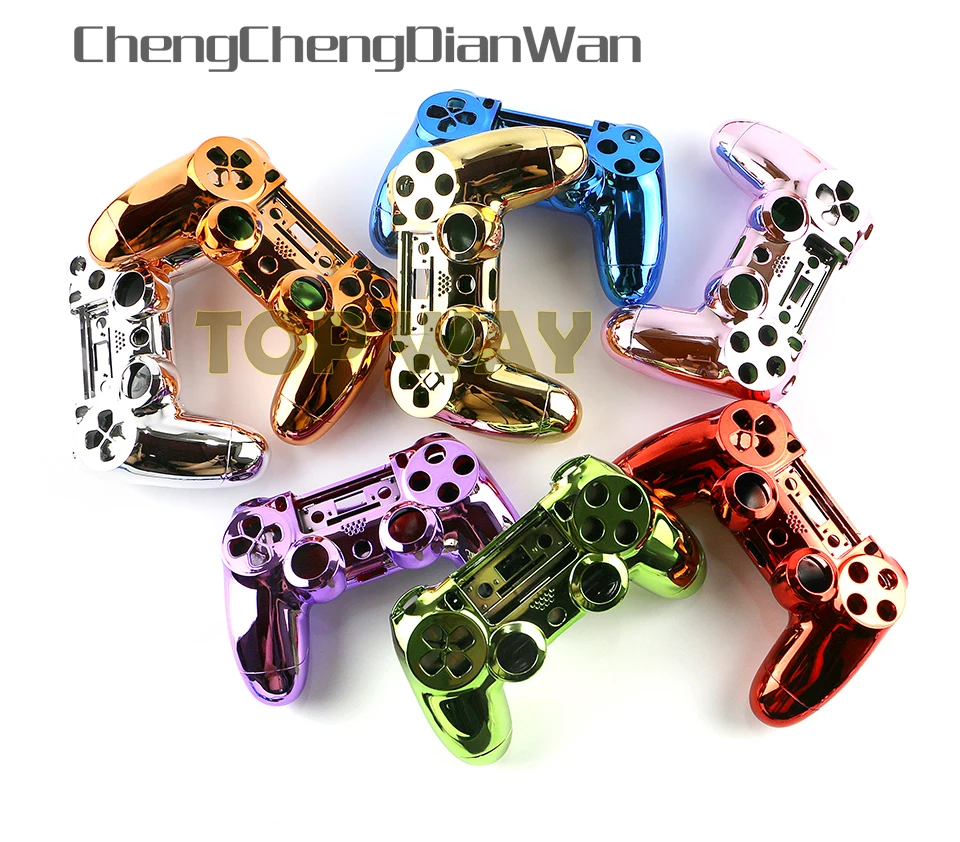 JDS-001-011-V1-para-PS4-2-0-carcasa-completa-cromada-sin-Kit-de-botones ...