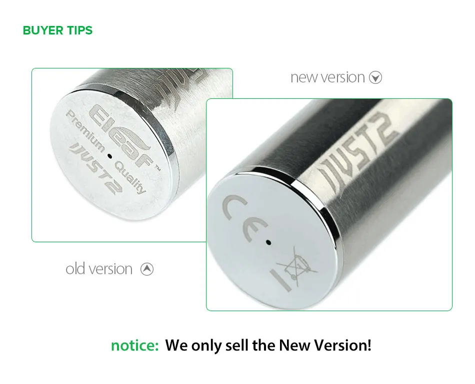 Original Eleaf Ijust 2 Vape Kit W/ I Just 2 Atomzier Tank 5.5ml Airflow ...