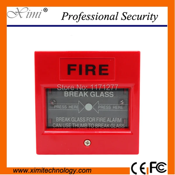 Good quality red color 10pcs a lot broken glass fire emergency exit ...