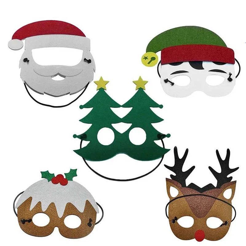 Tree Reindeer Santa Claus Snowman Christmas Masks for Children Kids ...