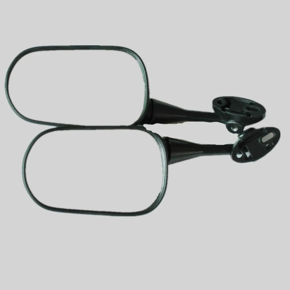 BLK Motorcycle Motor Side Mirrors Left Right Rearview Mirrors For ...