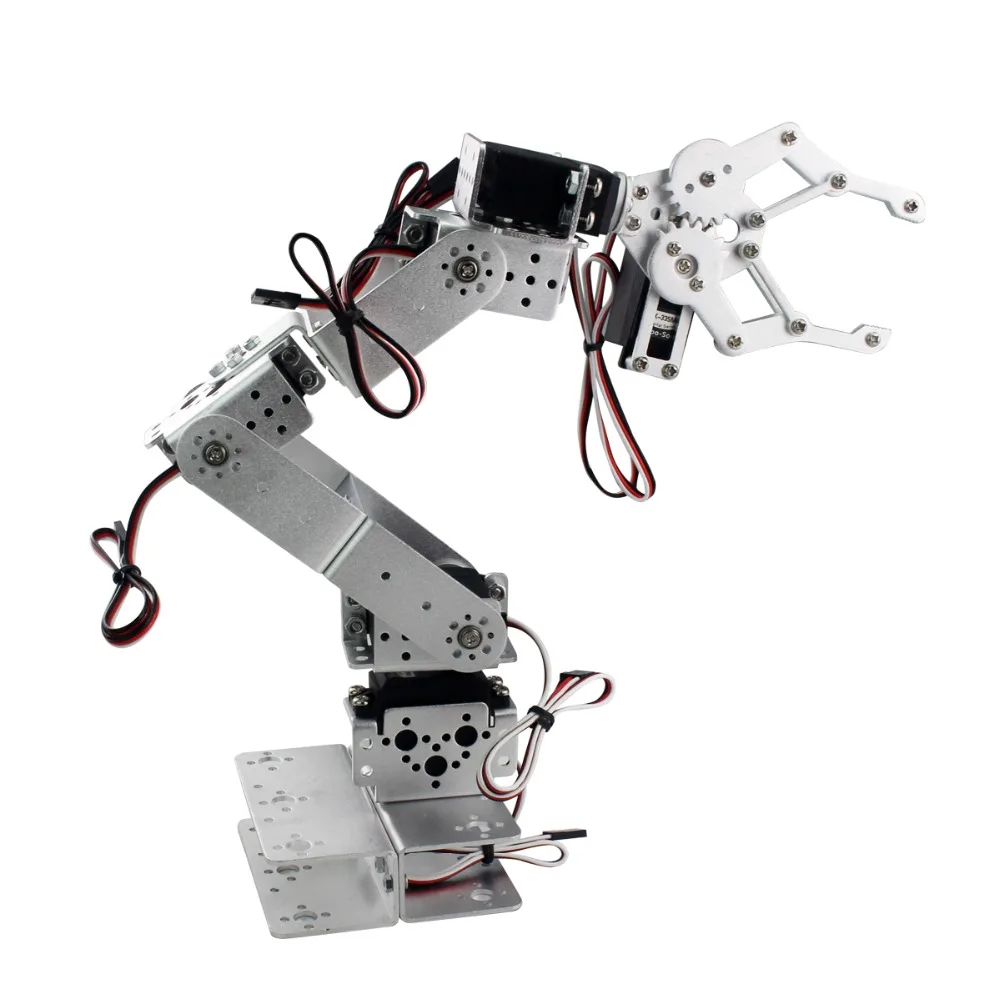 6 DOF Robot Manipulator Metal Alloy Mechanical Arm Clamp Claw Kit ...