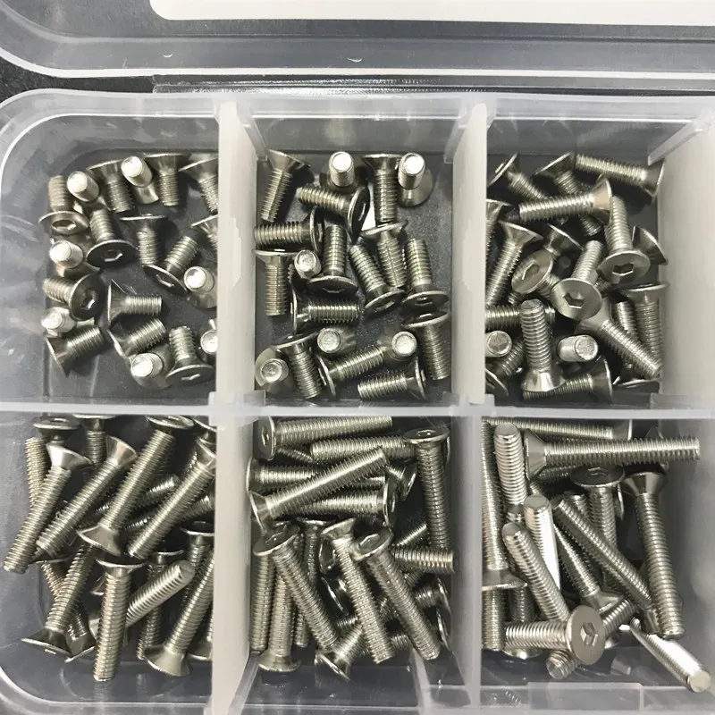 300 шт./компл. DIN7991 M2 M2.5 M3 GB70.3 ISO10642 JISB1194 304 ...