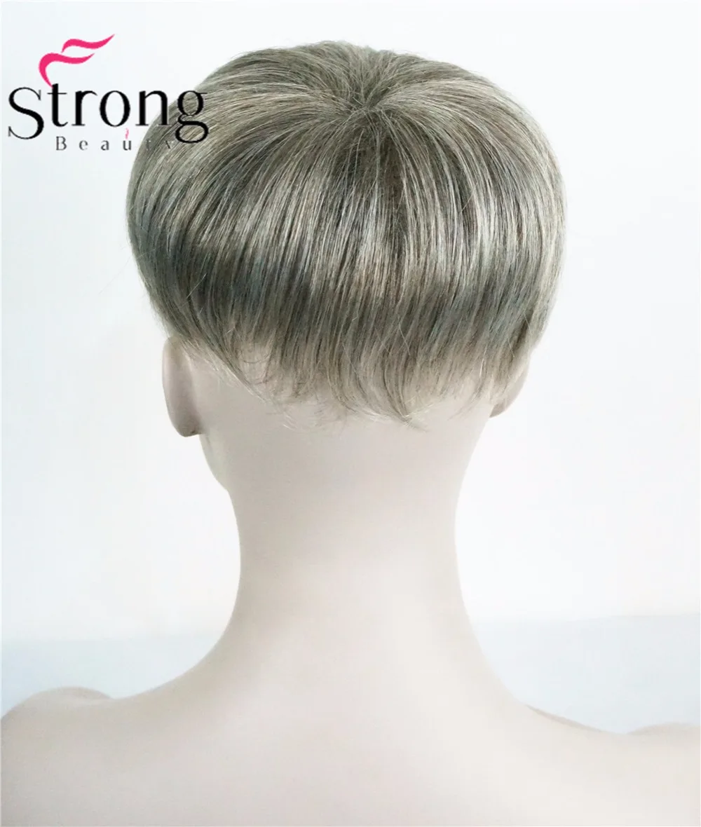 StrongBeauty Toupee Womens Synthetic hair short Toupe Hair Extensions ...