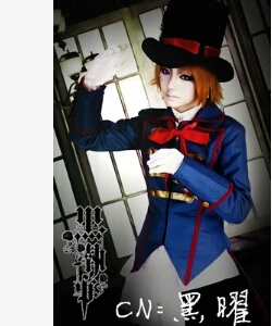 2015 Anime Black Butler Drocell Caines marionnettes Cosplay Costume ...