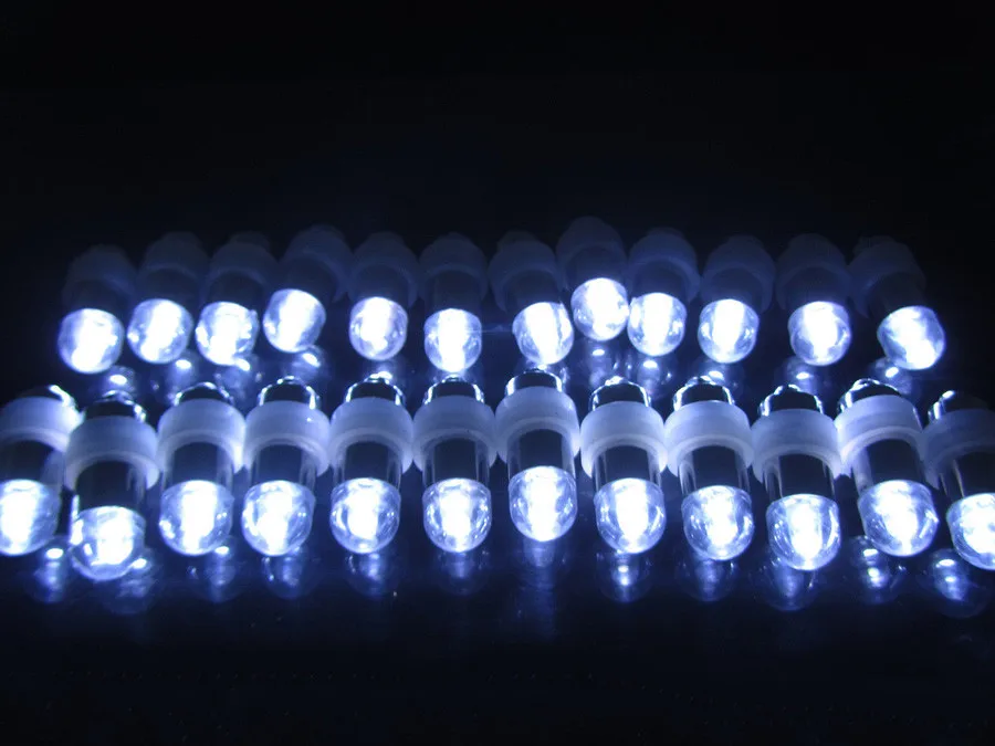 10pcs* White MINI led ball lamps lantern balloon light for new year ...
