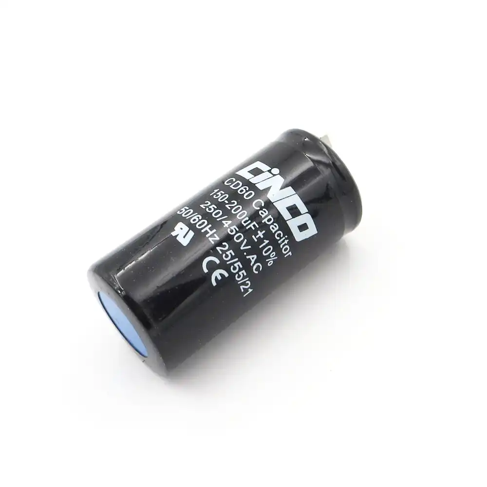 150 200 uF 250 450 V AC Appliance Motor Start Run Capacitor CD60 Air ...