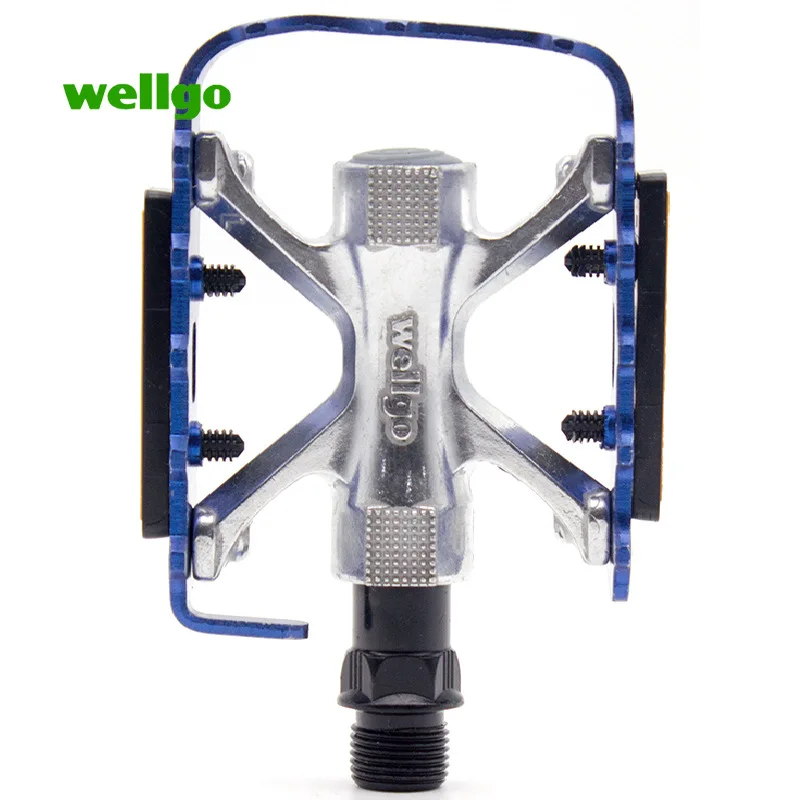 Wellgo pedais com folha reflexiva rolamento de alumínio mountain road ...
