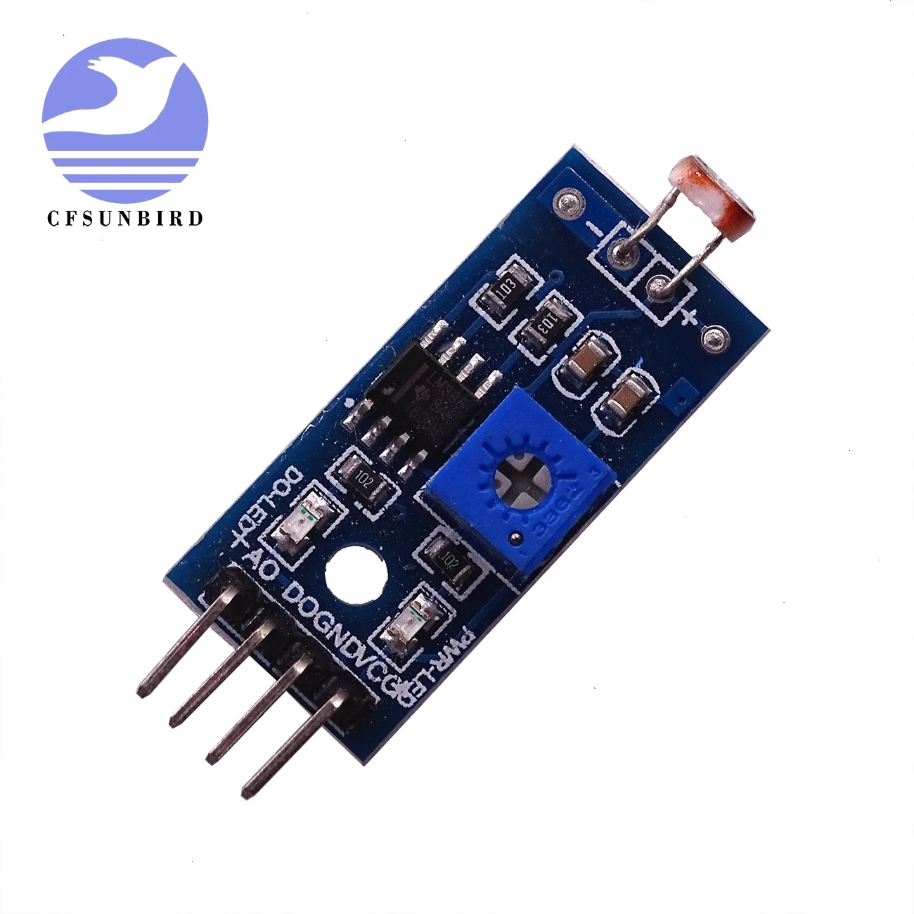 100pcs 4pin Lm393 Optical Sensitive Resistance Light Detection ...