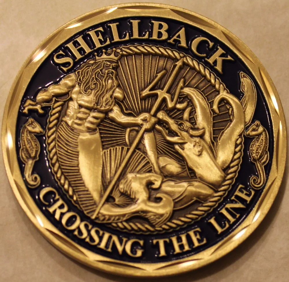 U.s. Navy Challenge Coin,shellback Navy Marine Corps Challenge Coin ...