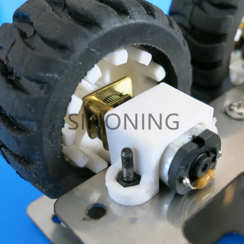 stainless steel metal 4WD robot Car chassis Platform N20 gear Motor ...