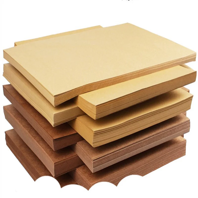 10-Pcs-High-Quality-A4-Brown-Raw-Wood-Pulp-Kraft-Paper-DIY-Cover ...