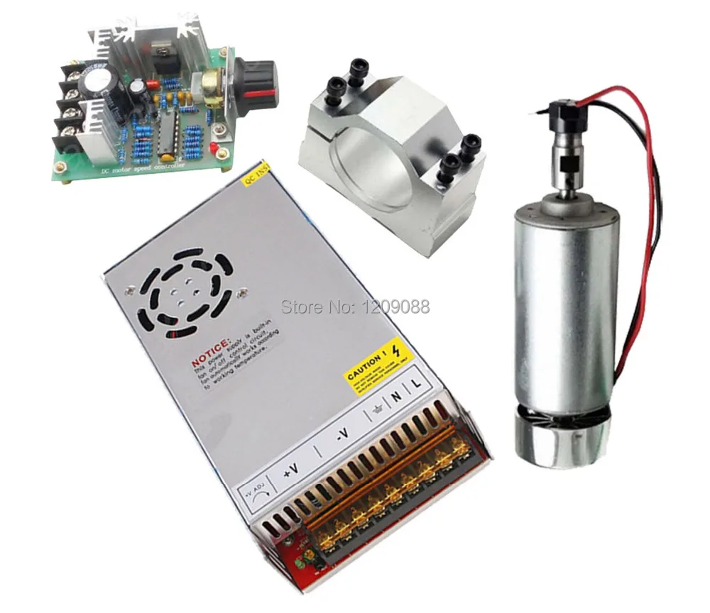CNC 400W Spindle Motor ER11 with Power Supply Speed Controller and ...