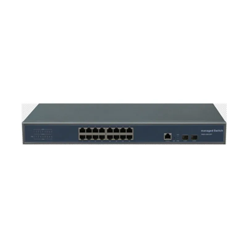 24v 16 Port 10/100/1000mbps Ports Managed Poe Switch With 2 Gigabit Sfp ...